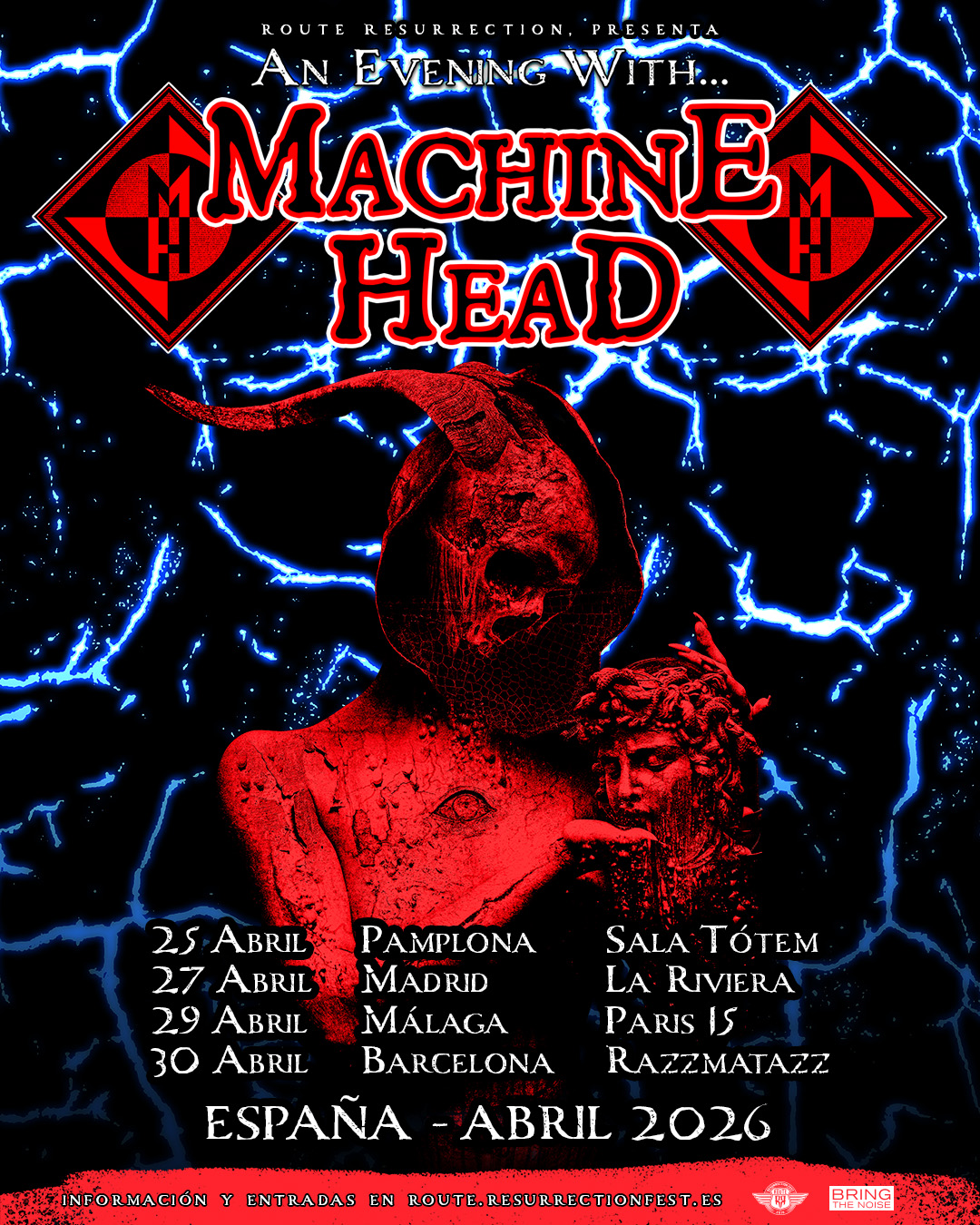 Route Resurrection 2026: Machine Head - Resurrection Fest Estrella Galicia